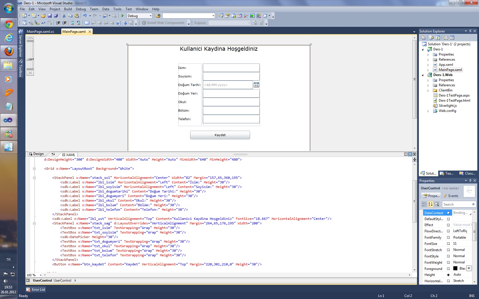 Silverlight 4:Validation-1 - Ömür Erdem